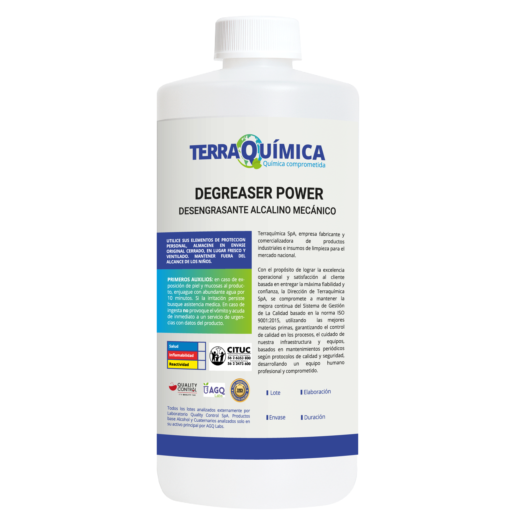 DEGREASER POWER | Desengrasante Industrial Líquido de Alto Rendimiento ...
